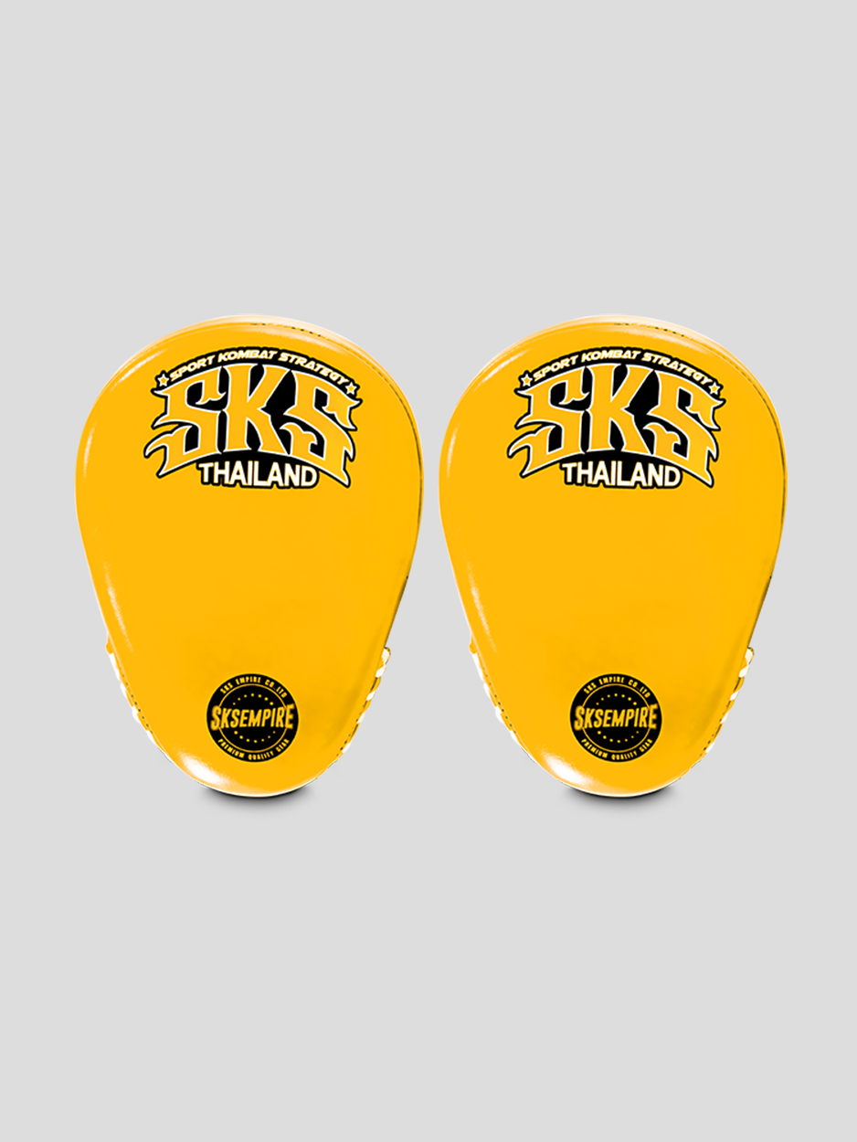 SKS Curved Focus Mitts - (Yellow)